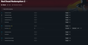 Red Dead Redemption 2 - Cheats, Trainers, Codes - Games Manuals