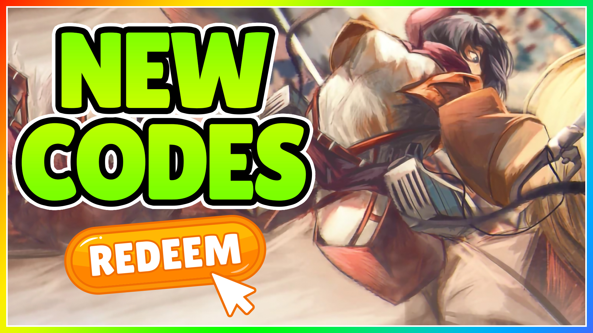 Roblox ATTACK ON TITAN REVOLUTION promo codes (May 2025) - Games Manuals